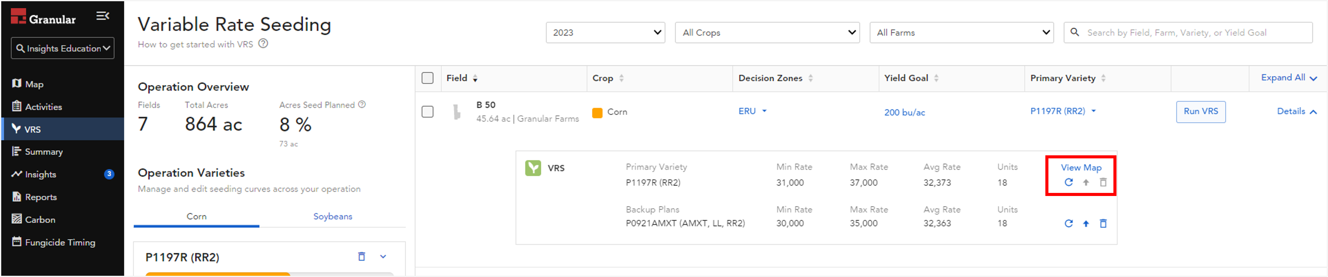 Vrs Generating And Edit Variable Rate Seeding Vrs Recommendation Granular Insights