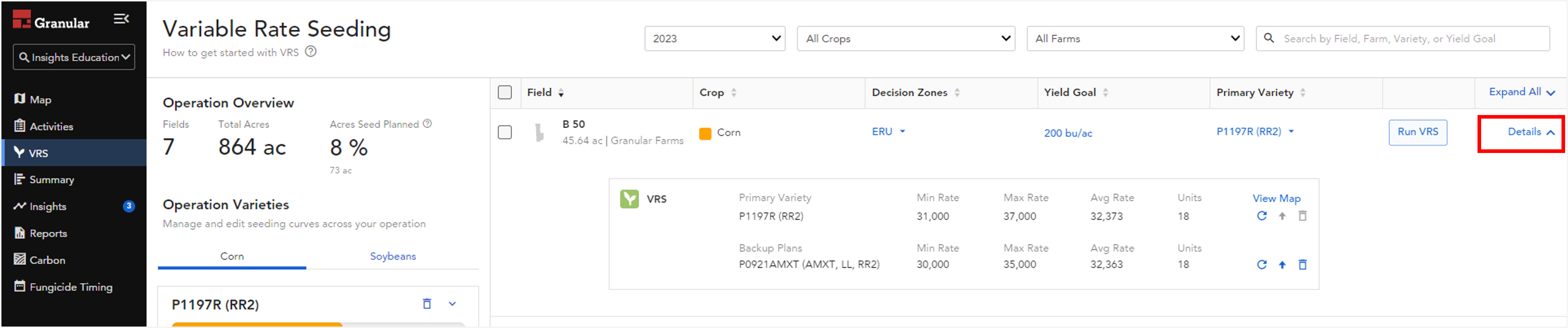 Vrs Generating And Edit Variable Rate Seeding Vrs Recommendation Granular Insights