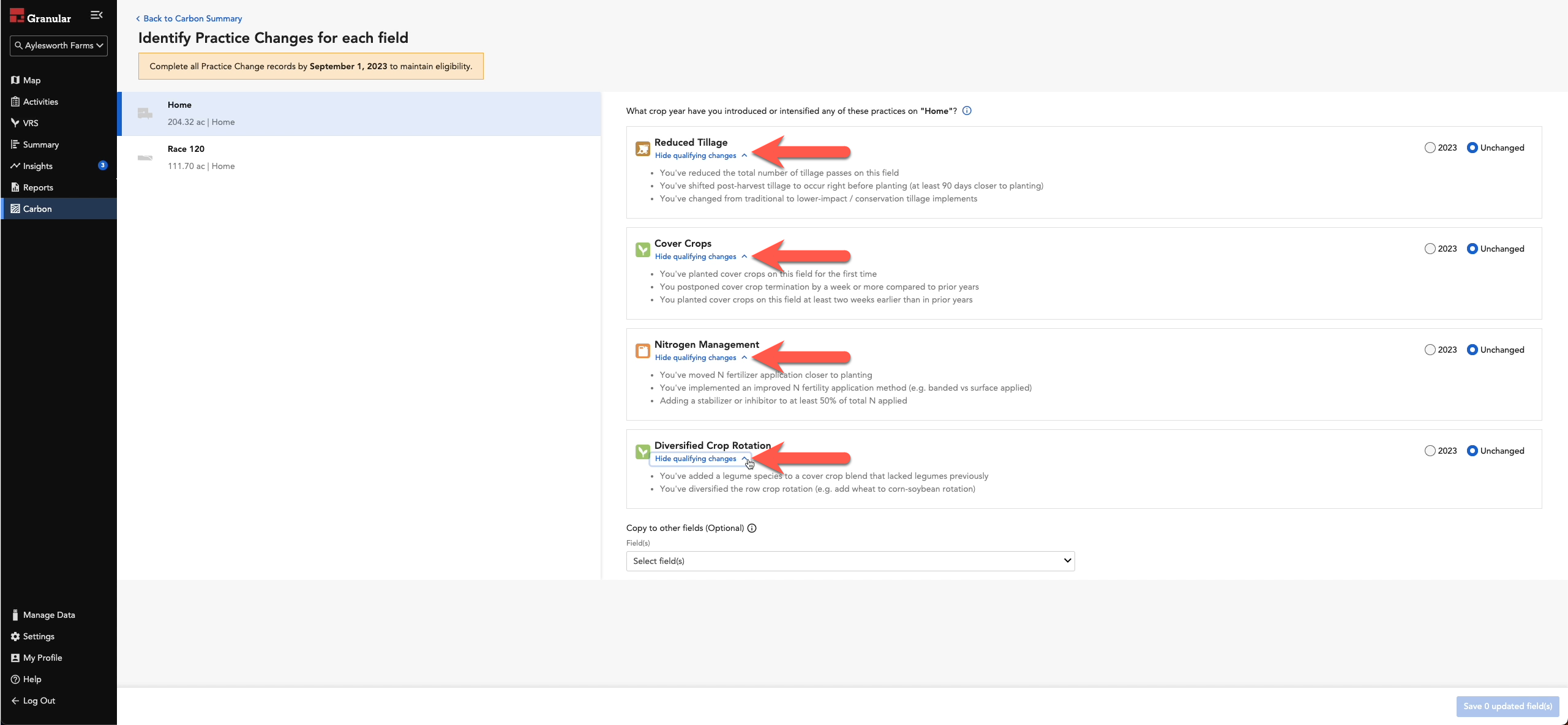 Getting Started: Indicating Practice Changes – Granular Insights