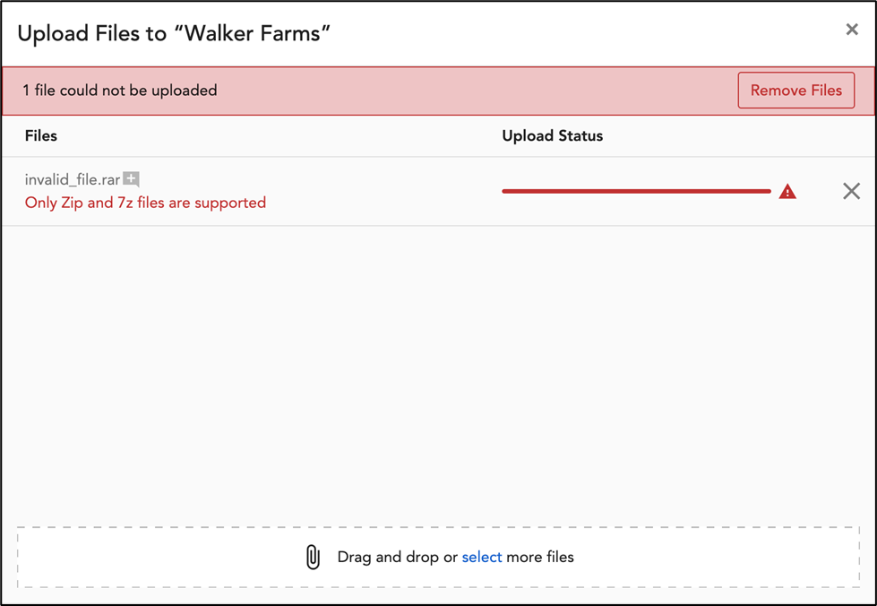 Machine Data: Unsupported Zip File – Granular Insights