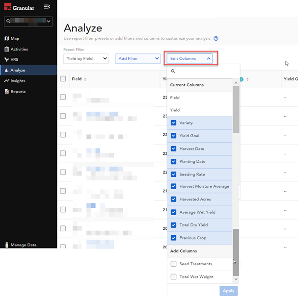 Using Analyze to Evaluate Product Performance – Granular Insights